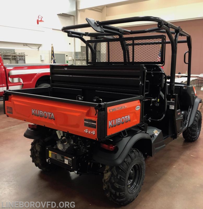LVFD Receives Donated Kubota UTV - Lineboro Volunteer Fire Department